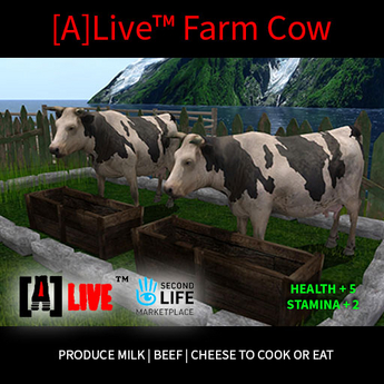 Second Life Marketplace - [A]Live™ Farm Cow